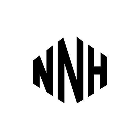 Diseño De Logotipo De Letra Nnh Con Forma De Polígono Diseño De Logotipo En Forma De Cubo Y