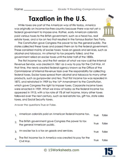 Grade 9 Reading Comprehension Worksheets Worksheets Library