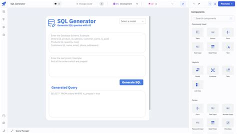 Building A Sql Query Generator Using Tooljet Gemini Api