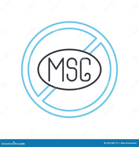 Msg Free Line Icon Outline Symbol Vector Illustration Concept Sign