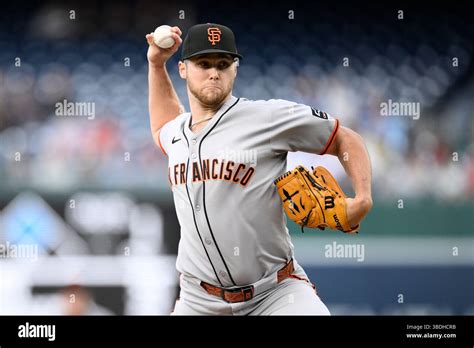 San Francisco Giants Starting Pitcher Landen Roupp 65 In Action During A Baseball Game Against