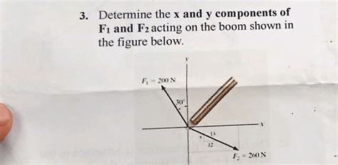 3 Determine the x and y components of F1 and | StudyX