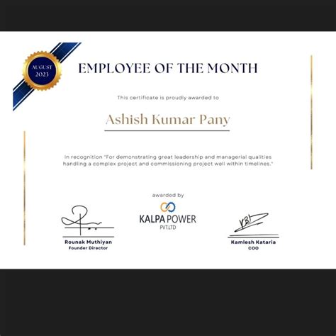 Ashish Kumar Pany On Linkedin Employeeofmonth Solarenergy 17 Comments