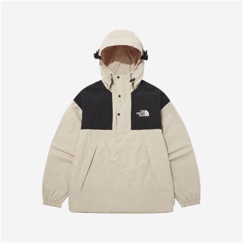 노스페이스 화이트 라벨 하이 마운틴 아노락 라이트 베이지 The North Face Kream