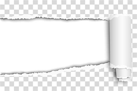 투명 용지의 왼쪽에서 오른쪽 종이 곱슬 곱슬와 백인 결과 배경에서 직사각형 납치 구멍 벡터 종이 서식 파일 디자인 찢겨진에 대한 스톡 벡터 아트 및 기타 이미지 Istock