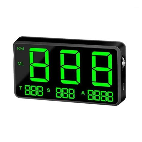 Universal Hud Obd2 Gps Speedometer With Large Screen Digital Display Over Speeding Alarm