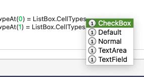 Popup Menu In Listbox Cells General Xojo Programming Forum