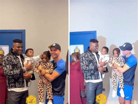 شاهد الملاكم فرانسيس نغانو يلتقط صور برفقة عائلته مع رونالدو مـزمـز