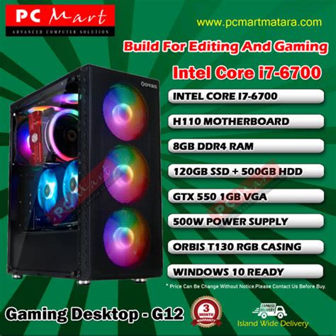 Core I7 6700 6th Gen Gaming Pc Used Pc Mart Matara