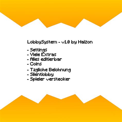 LobbySystem SpigotMC High Performance Minecraft Community