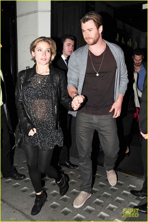 Photo Elsa Pataky Rocks Sexy Sheer Top Chris Hemsworth Photo Just Jared