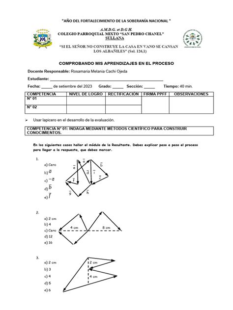 Comprobación De 3°a 4°d 5°d Pdf