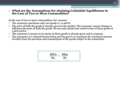 Consumer Equilibrium Class XI CBSE PPTX