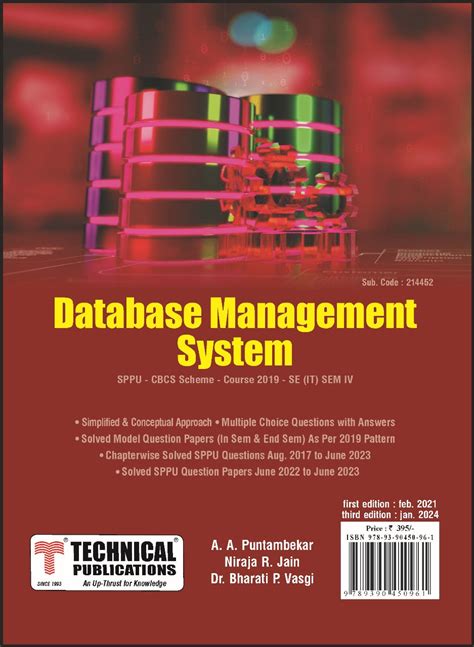 database management system for sppu 19 course se iv it 214452