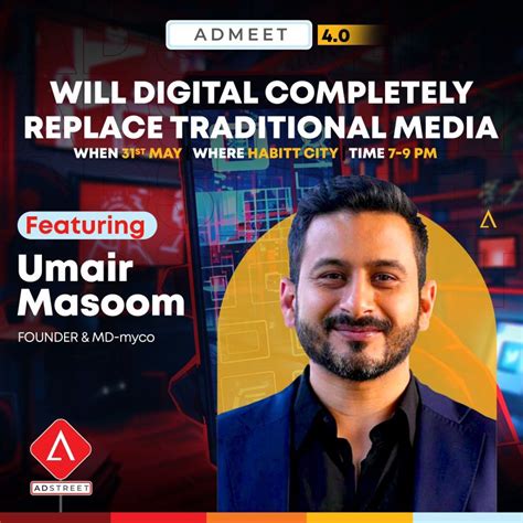 AdStreet on LinkedIn: We are delighted to have Umair Masoom Usmani, founder of myco formerly…