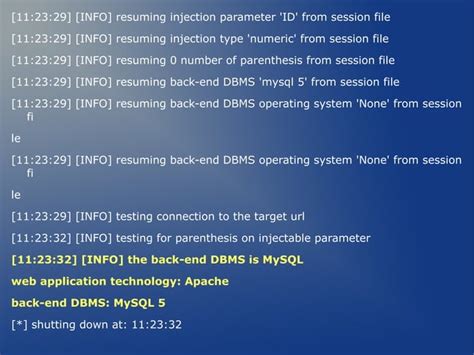 Sqlmap Tool Usage A Heads Up Ppt