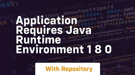 Application Requires Java Runtime Environment YouTube