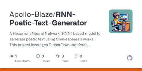 github apollo blaze rnn poetic text generator a recurrent neural