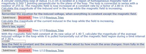 Solved A Circular Conducting Loop Of Radius 150cm ﻿is
