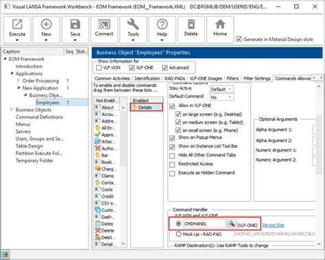 snap in the command handler