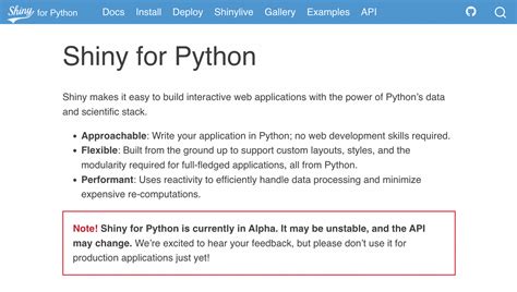 Containerizing Shiny For Python And Shinylive Applications