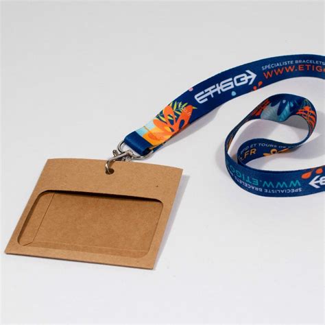 porte badge kraft format cb