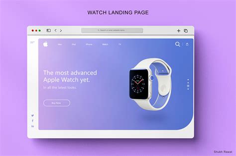 Landing Page For Apple Watch On Behance