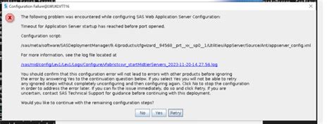 Web Application Server Does Start While Deploying The Sas 94 Grid Sas Support Communities