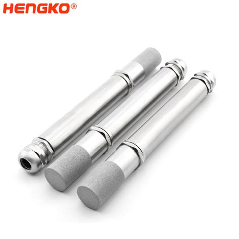 Stainless Steel Probe Filter Housing Temperature Humidity Logger For One Body Forming Seamless