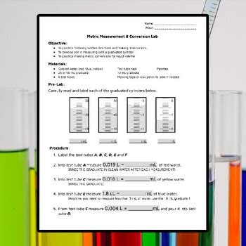 Metric Measurement Conversion Lab By Blue Planet Science TpT