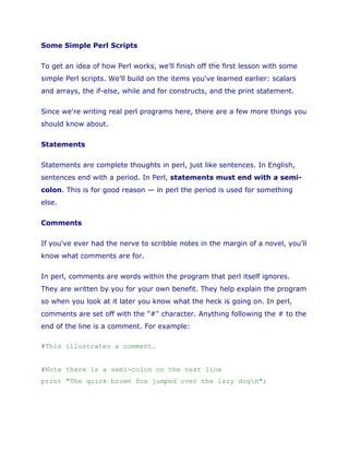 Simple Perl Scripts PDF