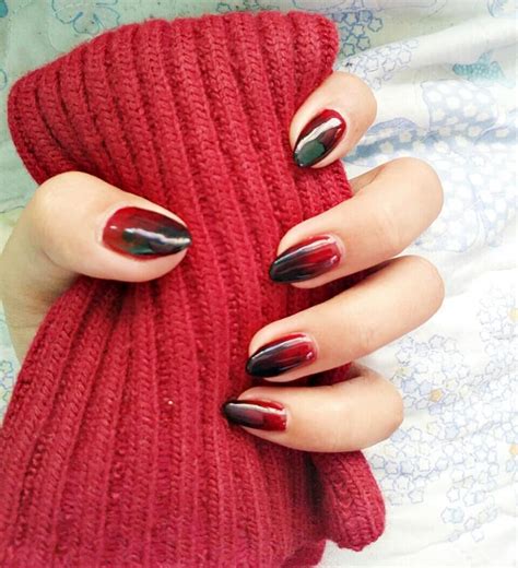30 Fiery Red And Black Ombre Nails To Make A Statement Nail Designs