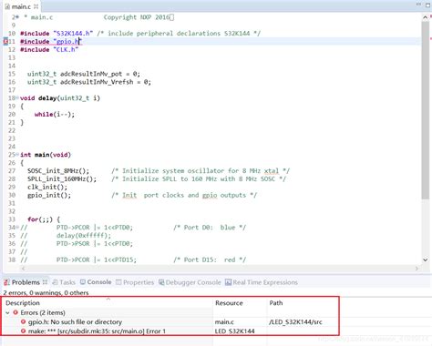 s32k144之问题no such file or directory，无法找到头文件 csdn博客