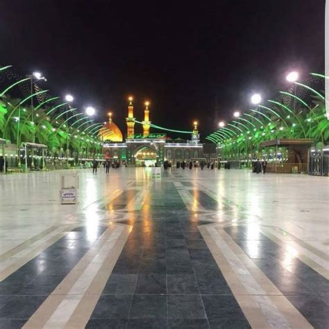 Bain Al Haramain Empty Walkway With Lights Palm Trees Creatief