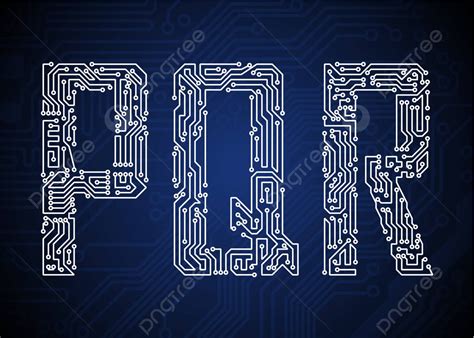 Circuit Board Letters Font Circuit Computer Vector Font Circuit