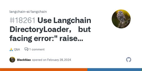 Use Langchain DirectoryLoader， but facing error:" raise BadZipFile("File is not a zip file ...