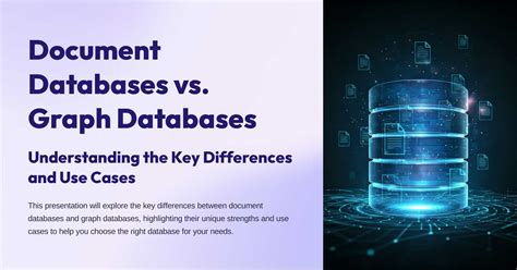 Document Databases Vs Graph Databases