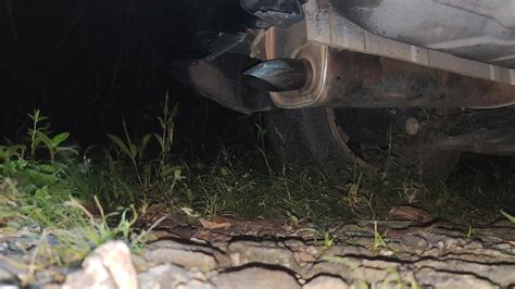 Exhaust View Revving Engine