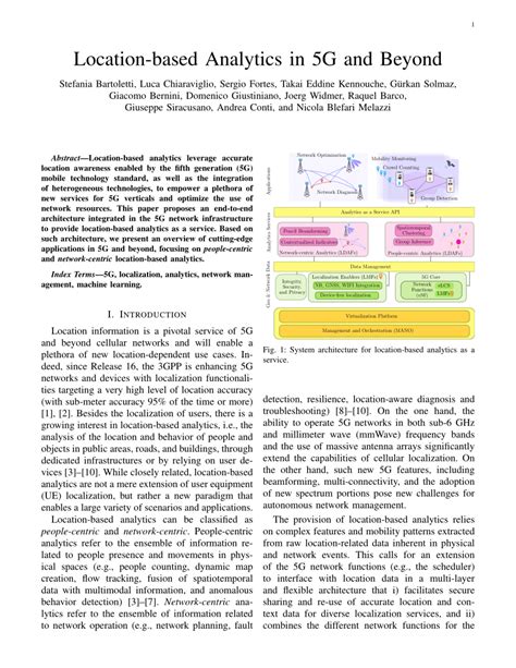 Pdf Location Based Analytics In 5g And Beyond