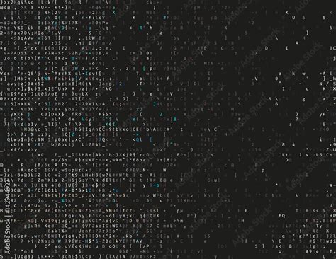 Corrupted Source Code Modern Vector Illustration About Computer