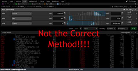 Low Float Stock Scanner For ThinkorSwim ThinkScript101