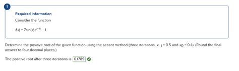 Solved Required Information Consider The Function Fx