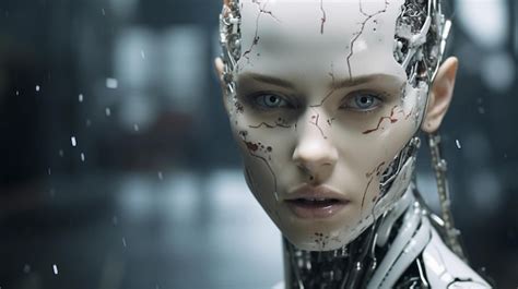 Premium Ai Image Ai Robot With A Human Face