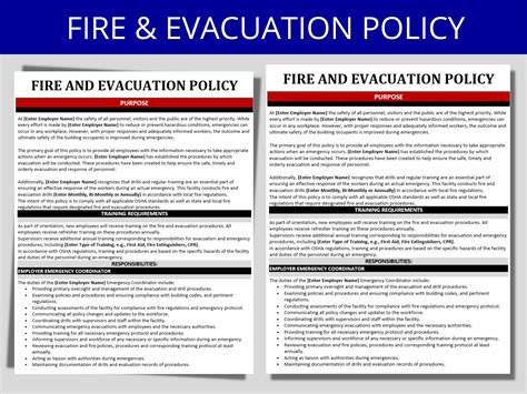 Free Editable Fire Evacuation Plan Template Printable Word Searches