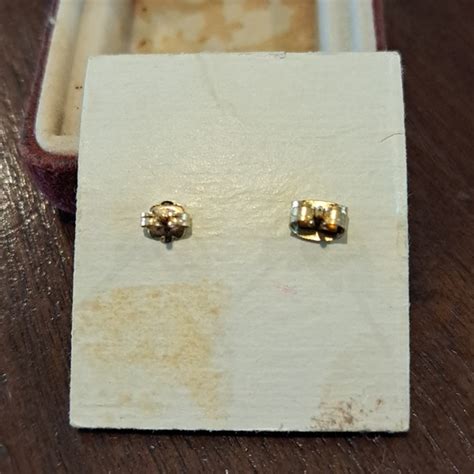 14 Carrot Gold Jewelry Vintage 4 Kt Gold Amethyst Pierced Earrings Poshmark