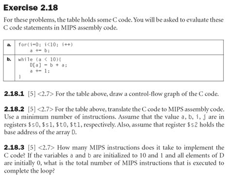 solved for these problems the table holds some c code you
