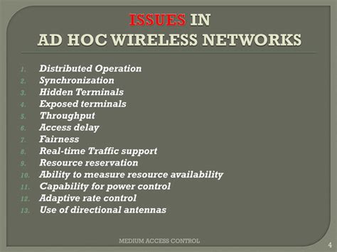 design issues in adhoc wireless mac protocol pdf computer networking computing