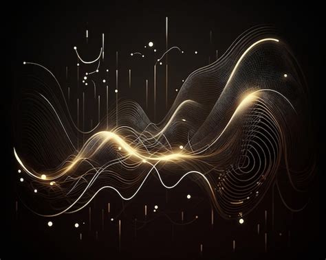 Premium Photo Futuristic Yellow Neural Network Rendered With Dof Generative Artificial