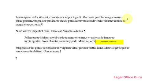 How To Remove Page And Section Breaks Safely Legal Office Guru