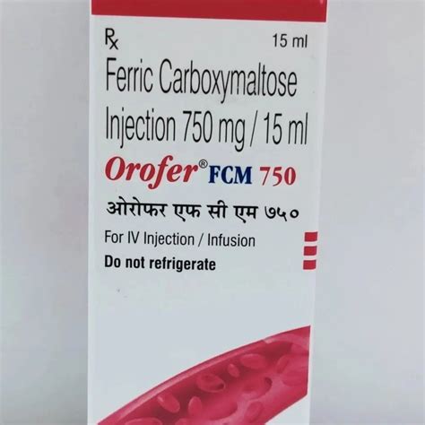 750mg Orofer Fcm Injection At ₹ 4800 Vial Ferinject Injection In